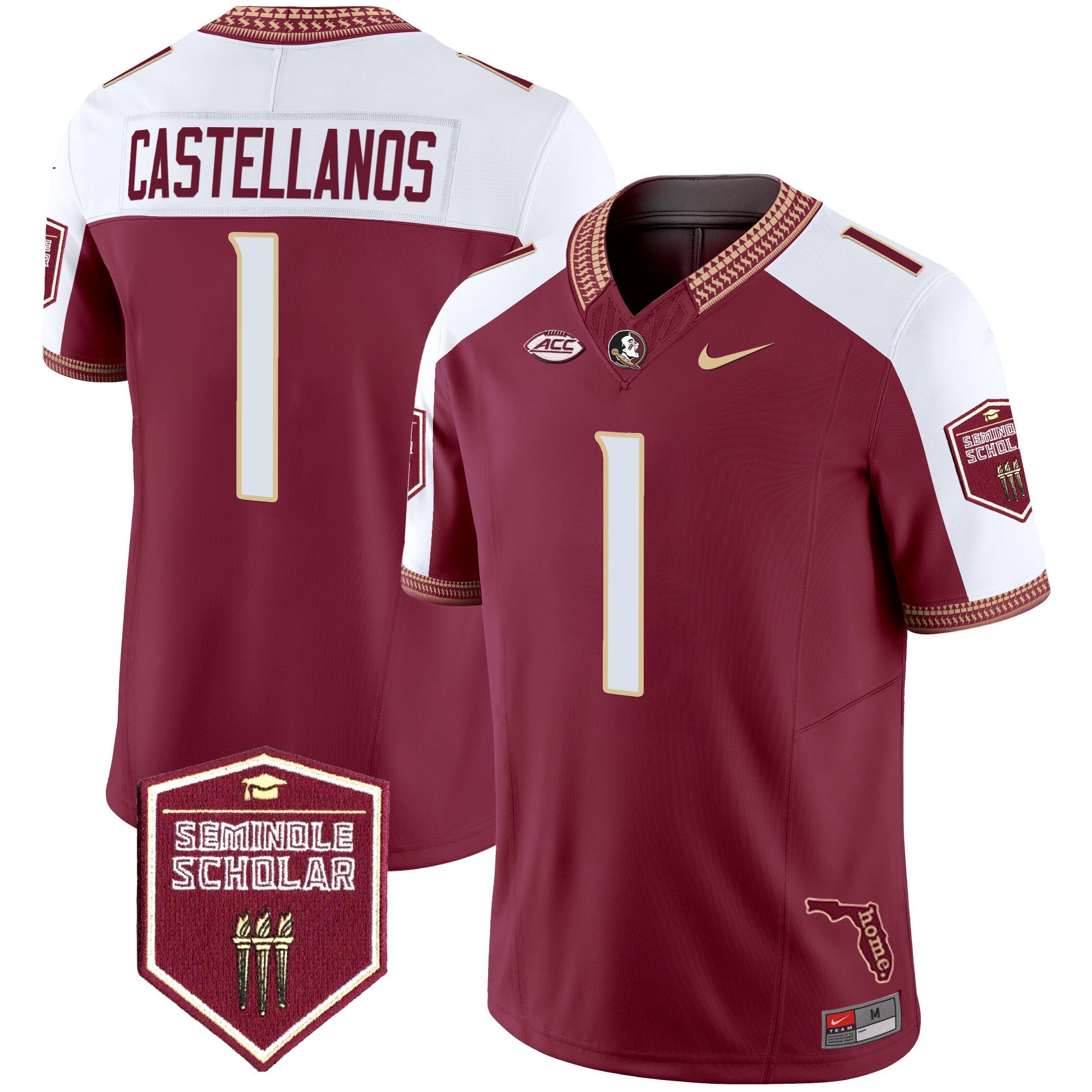 Men's Florida State Seminoles 2025 Seminole Scholar Patch Vapor Limited ...